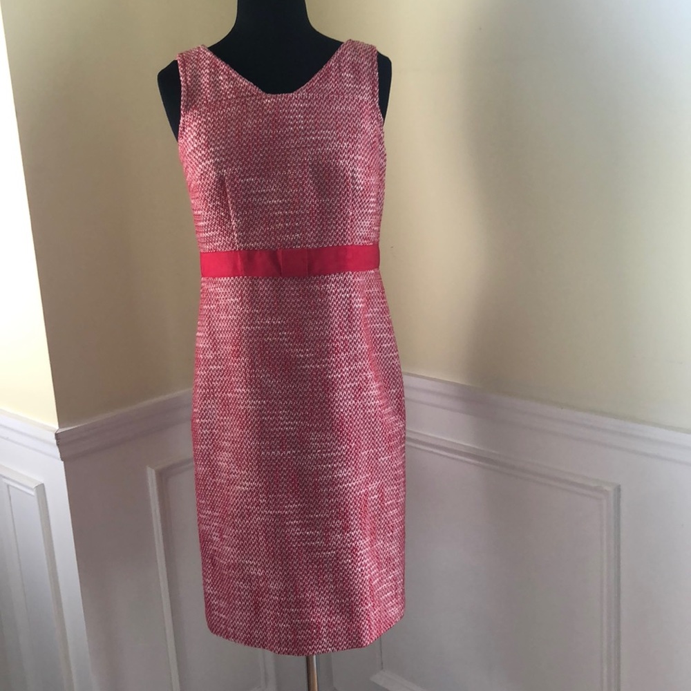 Incredible Red Tweed Dress And Jacket Outfit 4 - Gem